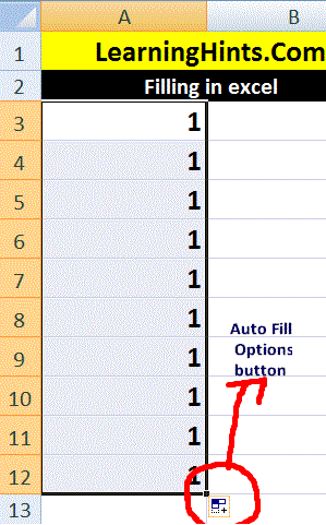 Notes of MS Excel 2007