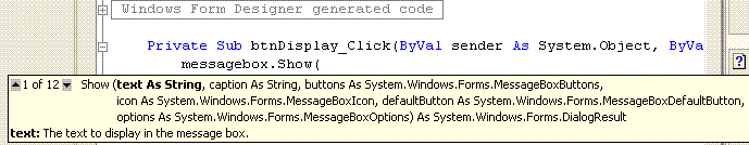 Notes of Visual Basic ( Part 1)