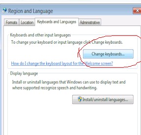 Enabled or Disable the Language Bar